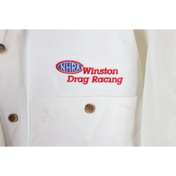 Vintage | Shirts | Vintage 9s Mens Large Distressed Nhra Winston Drag ...